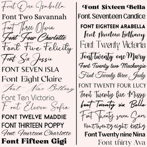 Wavy Name Cards Acrylic Laser Personalised, Individual Guests Place ...