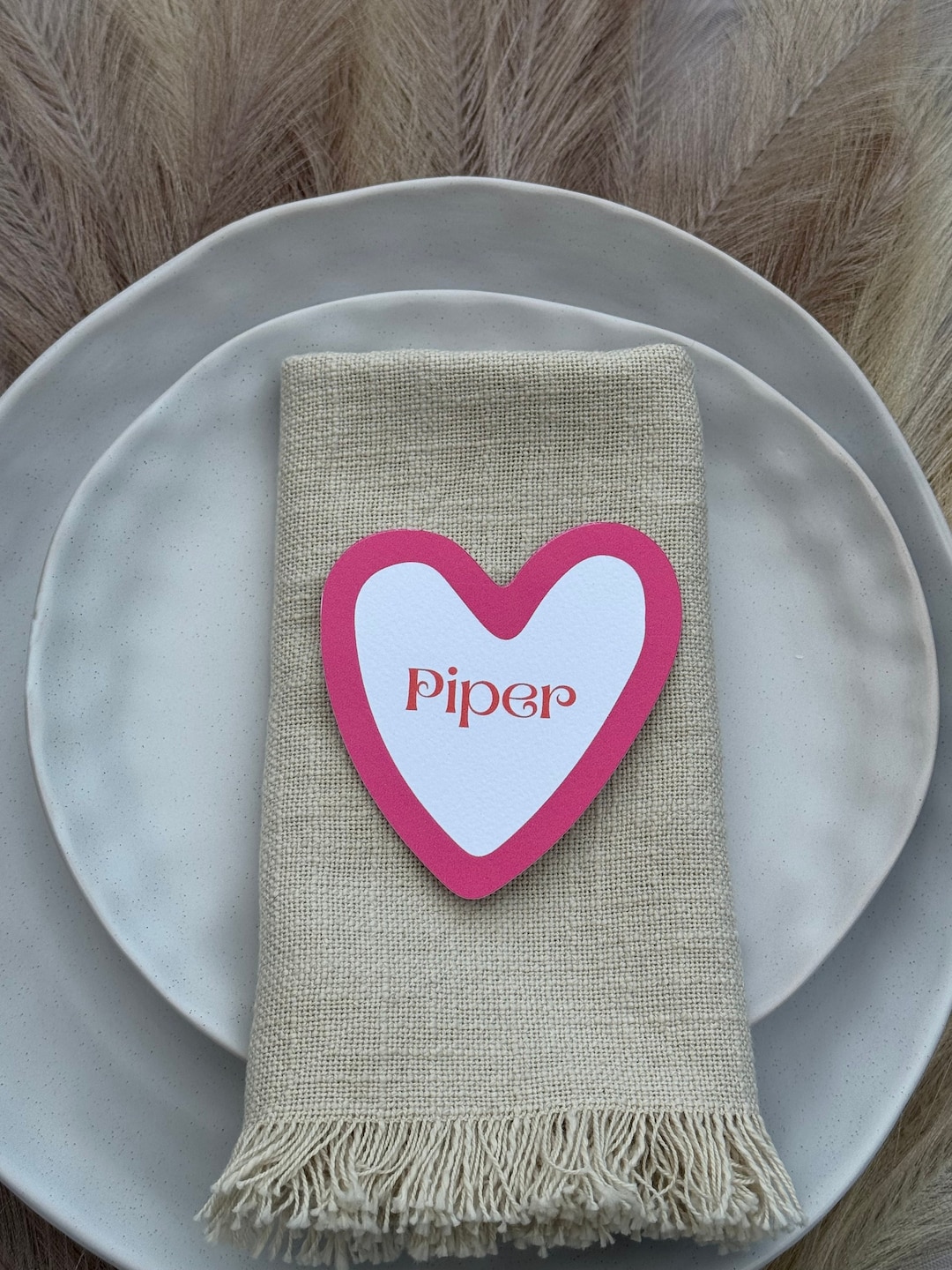 Heart Name Cards Wedding | Place Cards, Table Seating | Hens Party ...