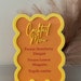 Wave Drinks Menu Sign | 3D Menu Drink Sign | Wave Border | Wedding ...