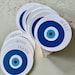 Evil Eye Name Place Cards Circle Wedding Bridal Baby Shower - Etsy