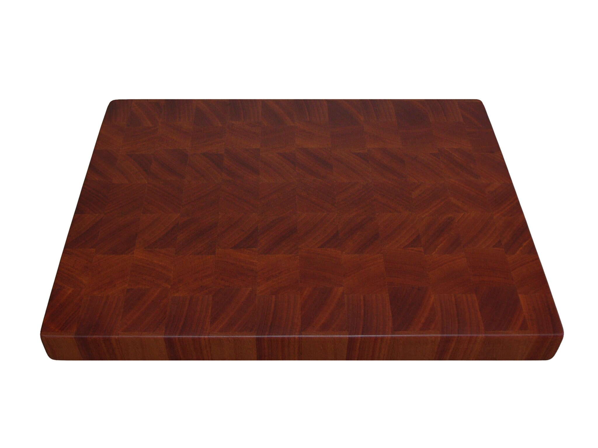 Sapele, Large Cutting Board End Grain With Feet, Butcher Block ...