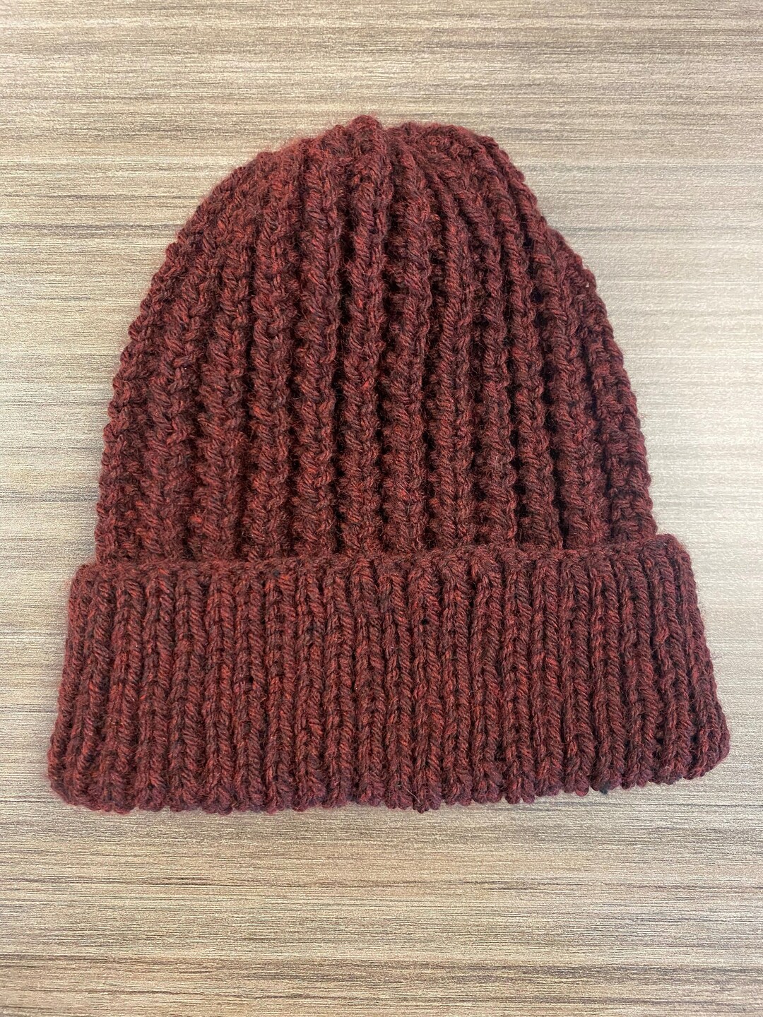 Knit Hat: Mock English Rib Stitch Hat - Etsy