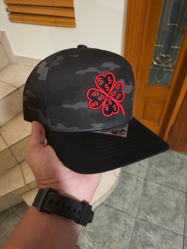 Gorra Belica Snapback Hat Trebol Buena Suerte Good Luck Black - Etsy