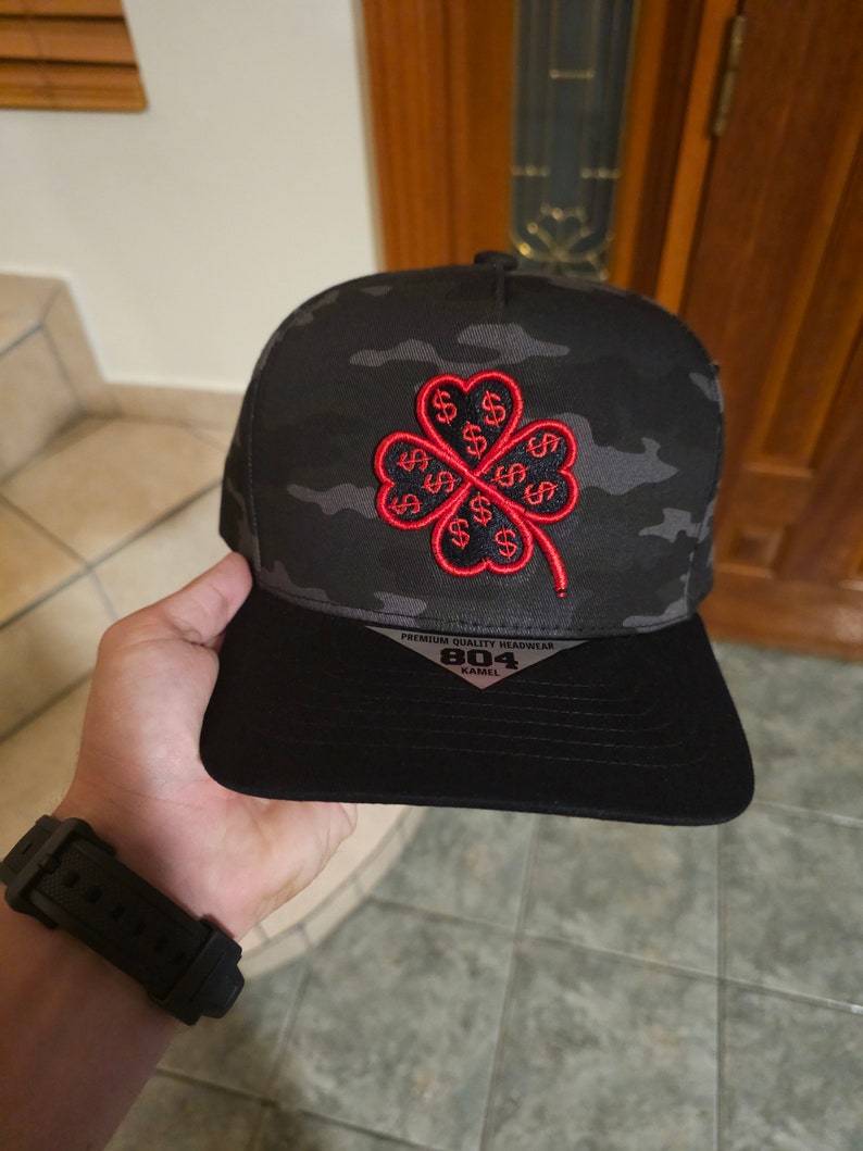 Gorra Belica Snapback Hat Trebol Buena Suerte Good Luck Black - Etsy
