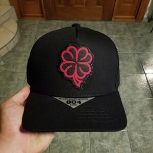 Gorra Belica Snapback Hat Trebol Buena Suerte Good Luck Black Red ...