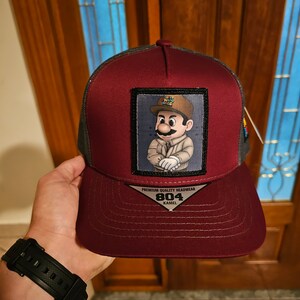 El Del Sombrero Snapback Hat Burgundy Mayiza Chapiza Jgl Mayo Zambada ...