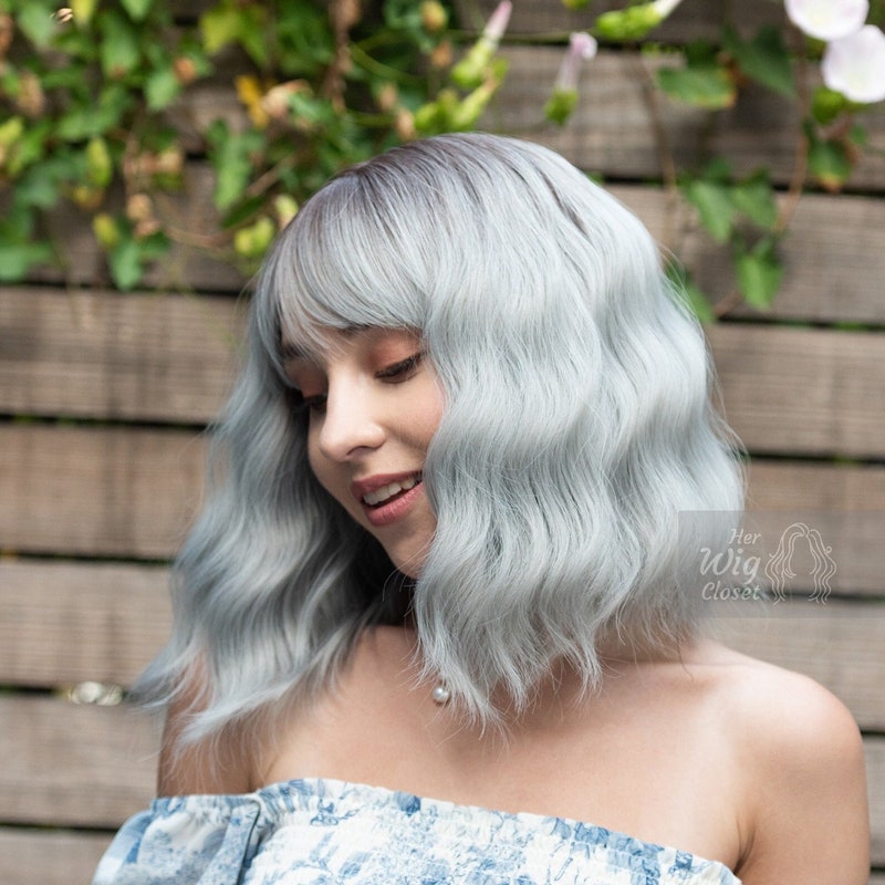 Grey Wig - Etsy