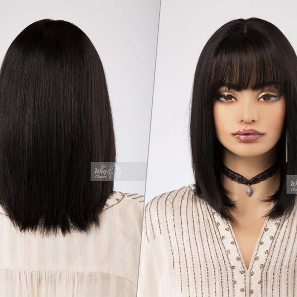 Real Human Hair Wig - Etsy