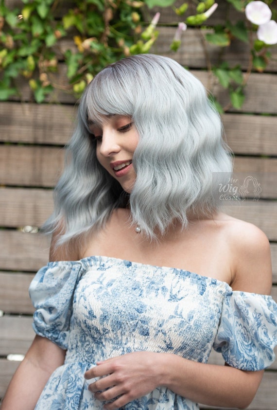 Grey cosplay wig store