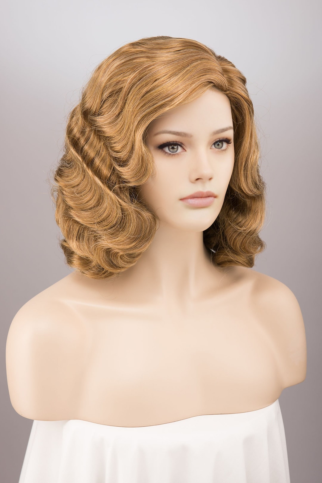 Golden Ash Honey Blonde Finger Wave Great Gatsby Cosplay Wig Ashton - Etsy
