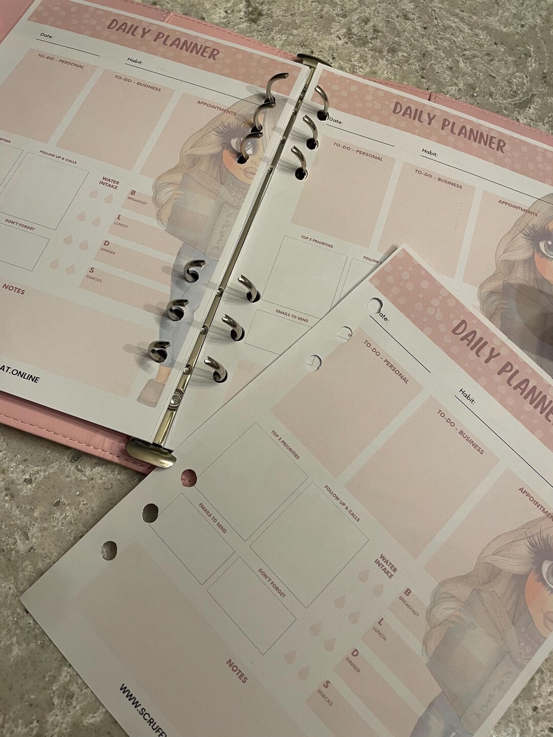 Printable Daily Planner Page - Etsy