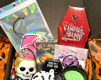 Spooky Mystery Box, Halloween Lovers Gift Set, Fall Season Candle ...