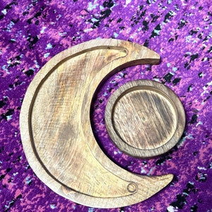 Crescent Moon Crystal Tray Set - Etsy