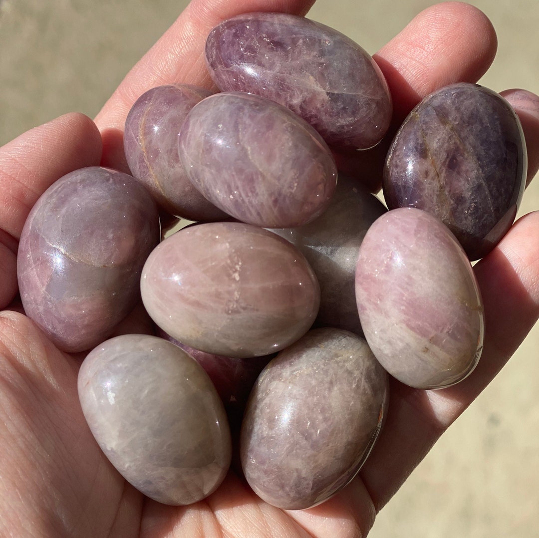 Lavender Rose Quartz Large Tumble*purple Rose Quartz*rose Quartz*reiki ...