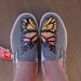 Hand Painted Monarch Butterfly Vans - Etsy