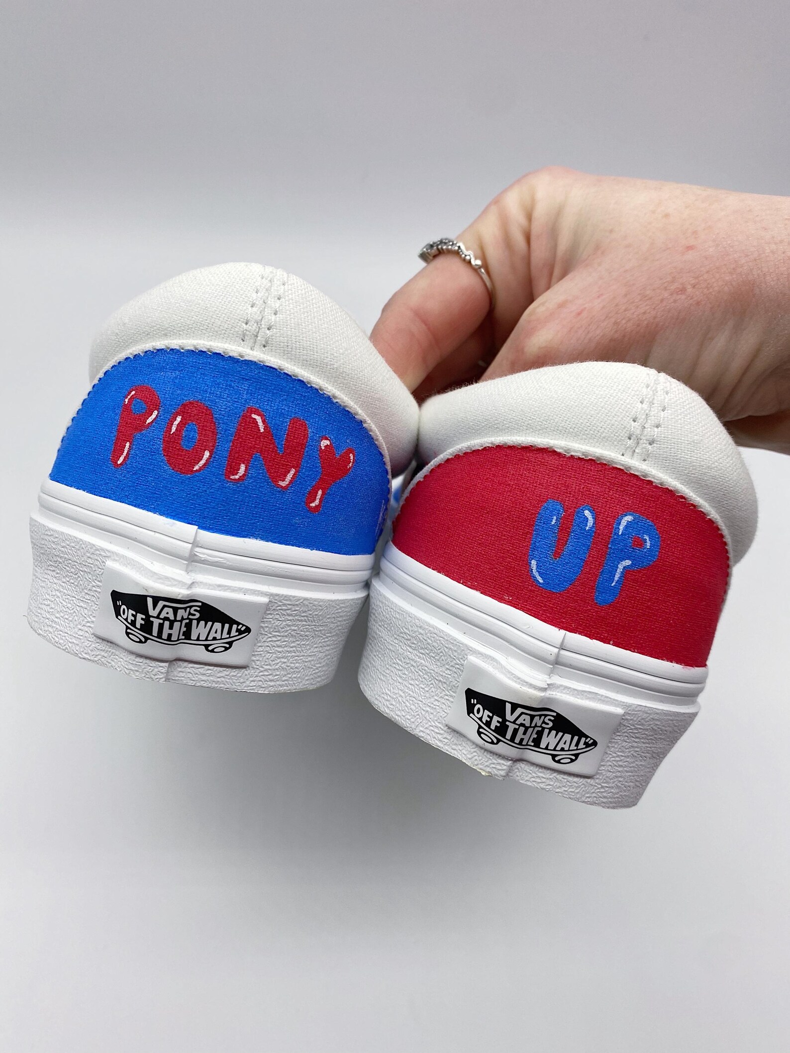 Hand Painted College/university Vans or Converse - Etsy