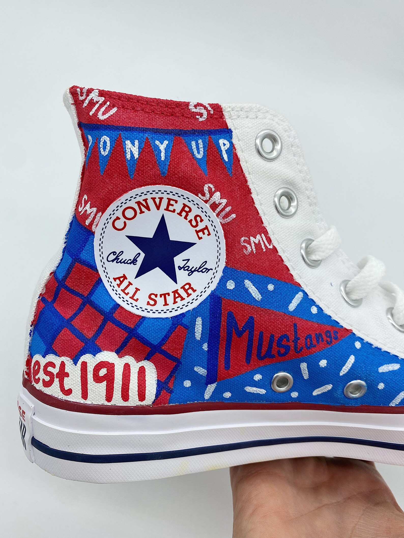 Hand Painted College/university Vans or Converse - Etsy