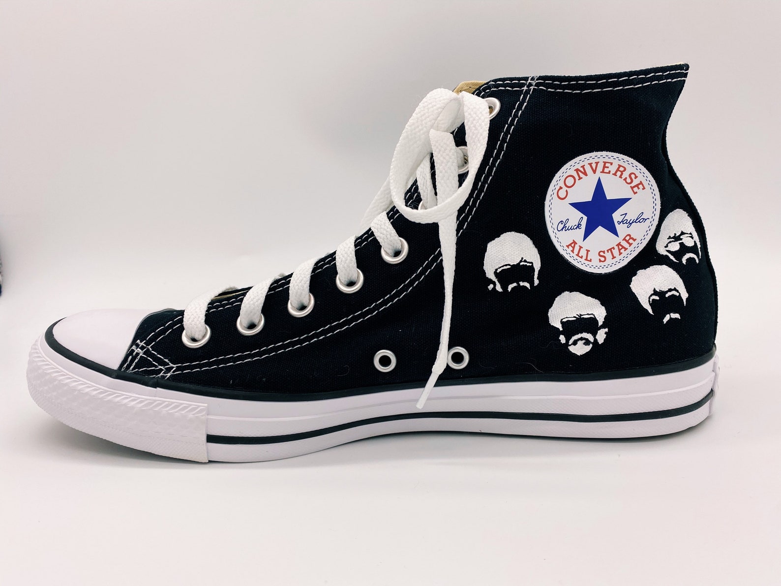 Hand Painted the Beatles Converse - Etsy