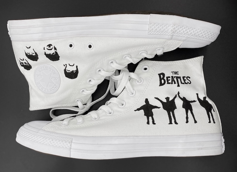 Hand Painted The Beatles Converse | Etsy