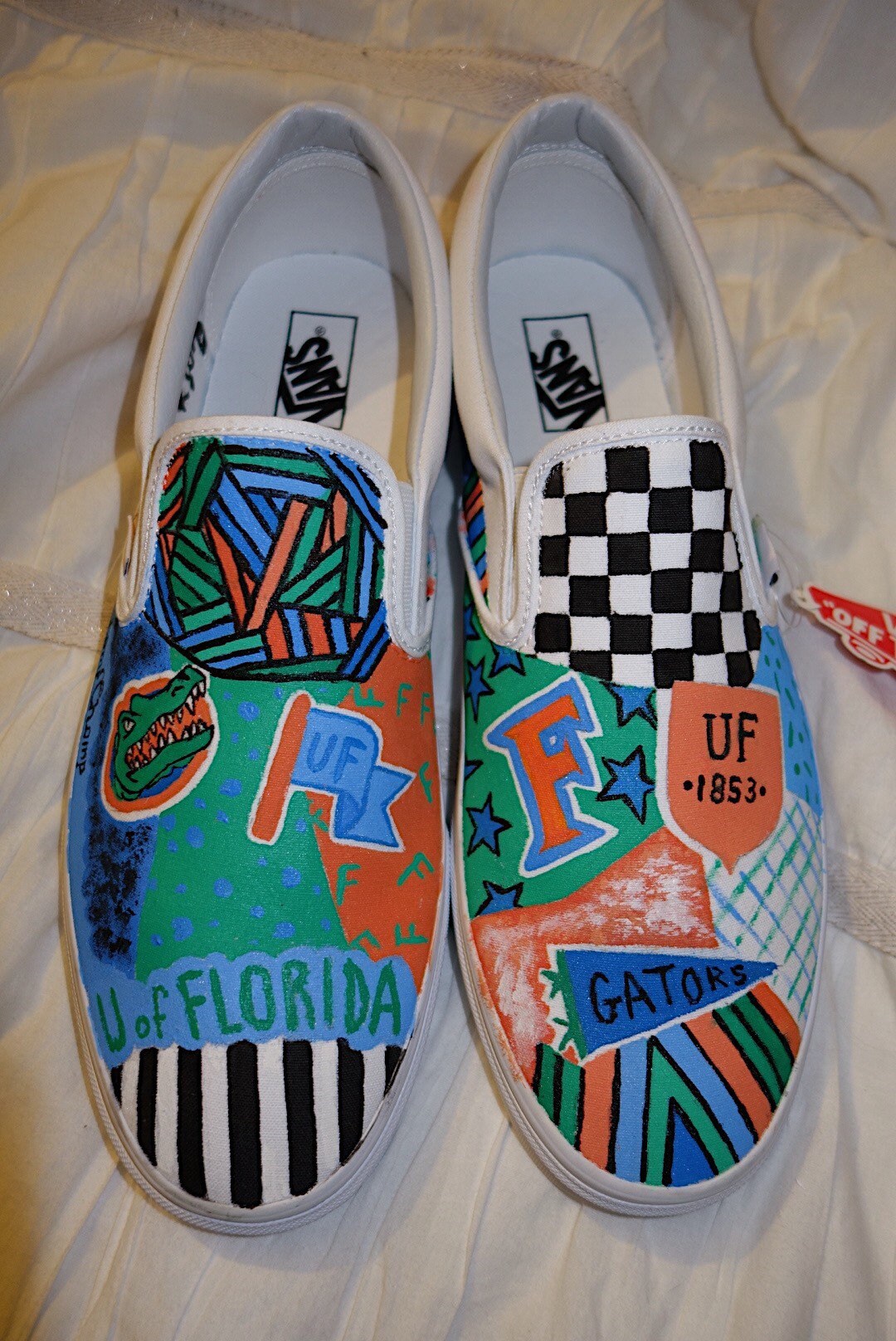 Hand Painted University of Florida Gators Vans - Etsy