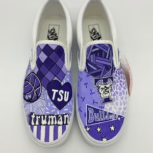 Hand Painted Truman State University Vans - Etsy