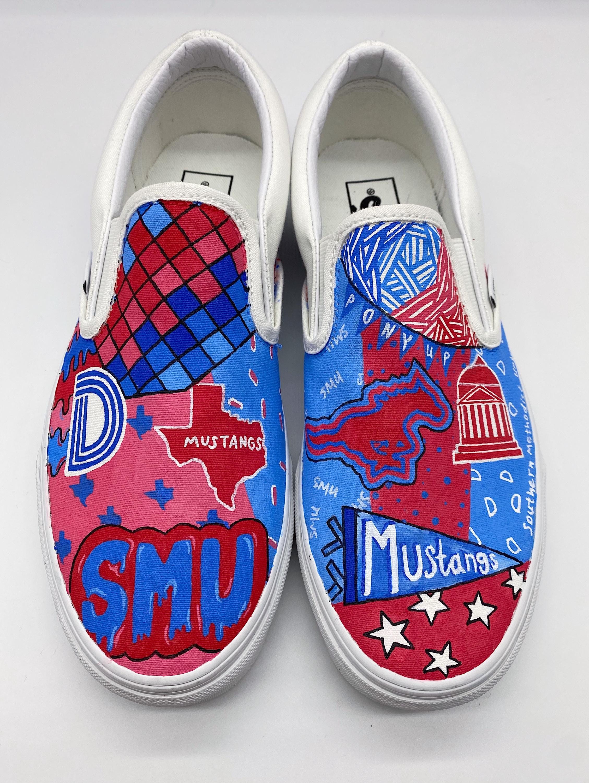 Hand Painted College/university Vans or Converse - Etsy