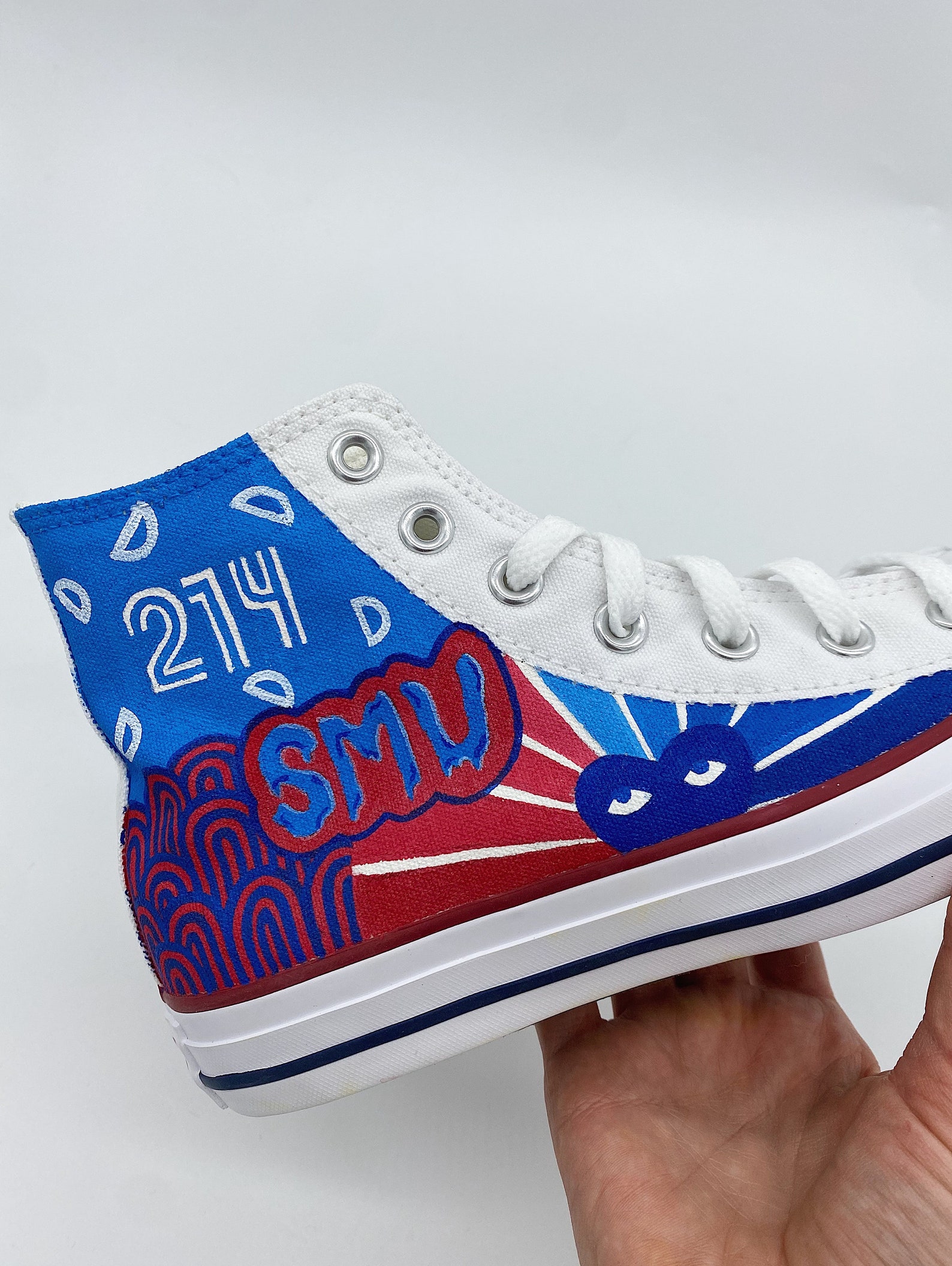 Hand Painted College/university Vans or Converse - Etsy