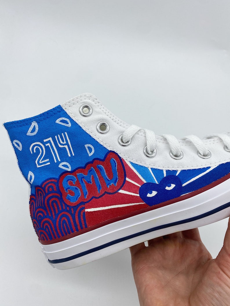 Hand Painted College/university Vans or Converse - Etsy