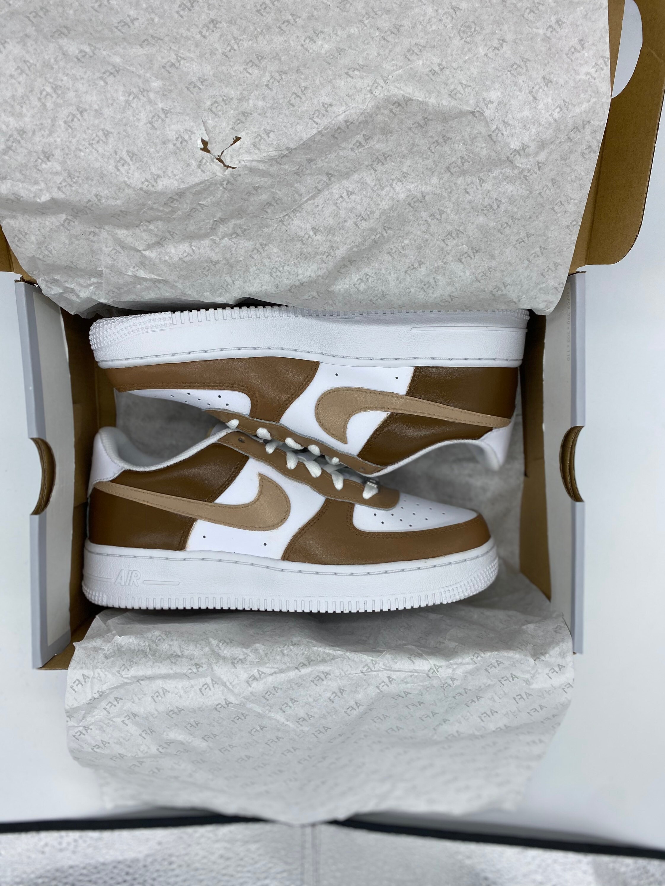 Custom Hand-painted Color Block Nike Air Force 1s | Etsy