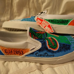 Hand Painted University of Florida Gators Vans - Etsy