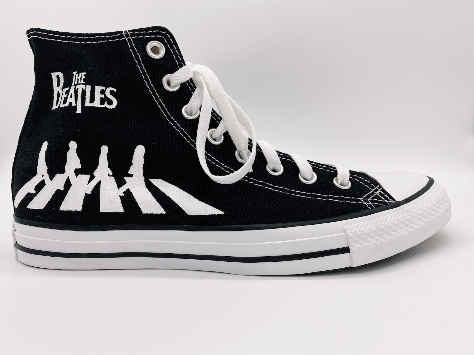 Hand Painted the Beatles Converse - Etsy