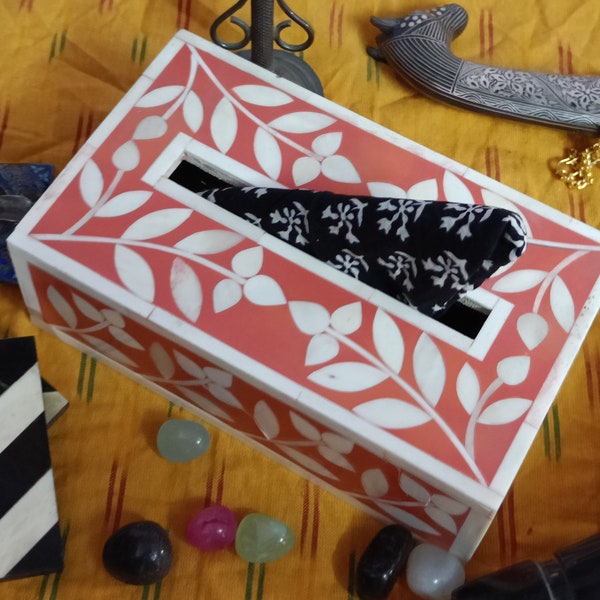 Bone Inlay Tissue Box - Etsy