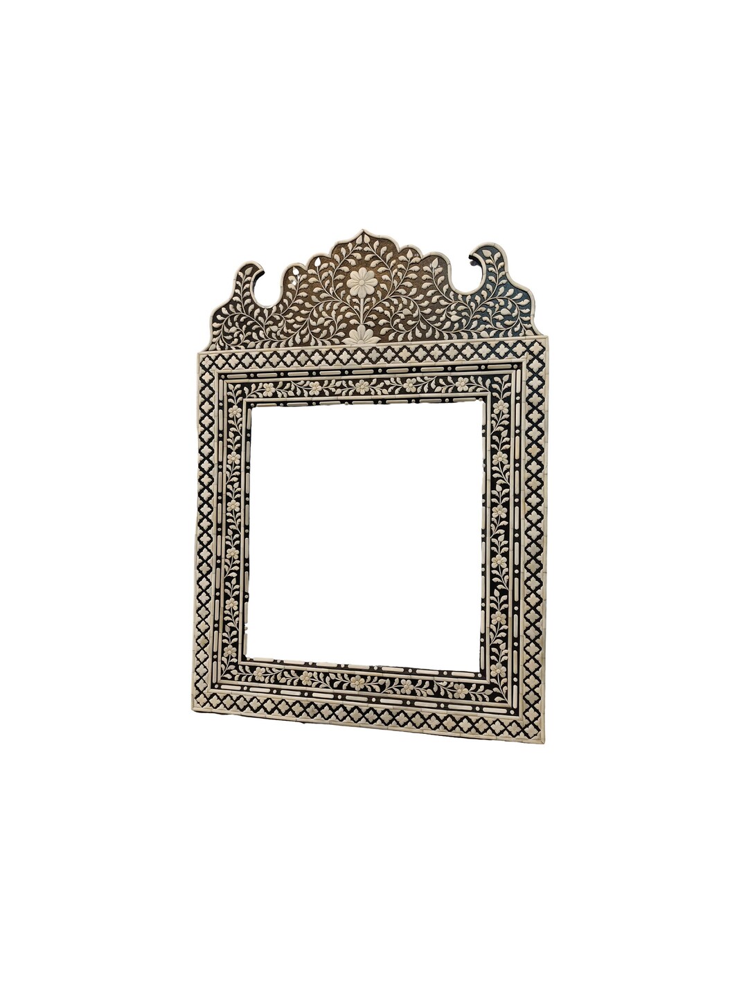 Black Floral Embossed Frame , Traditional Arch Bone Frame, Home ...