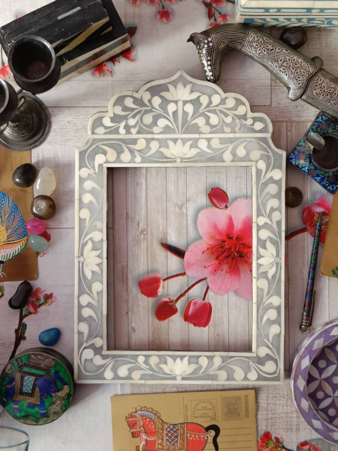 Camel Bone Inlay Picture Frame / Photo Frame / Decorative Inlay Frame ...