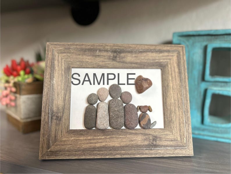 Made to Order! Custom Pebble Art Family *personalized Rock Family* Kids and Pets - Etsy