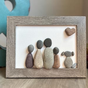 Made to Order! Custom Pebble Art Family *personalized Rock Family* Kids and Pets - Etsy