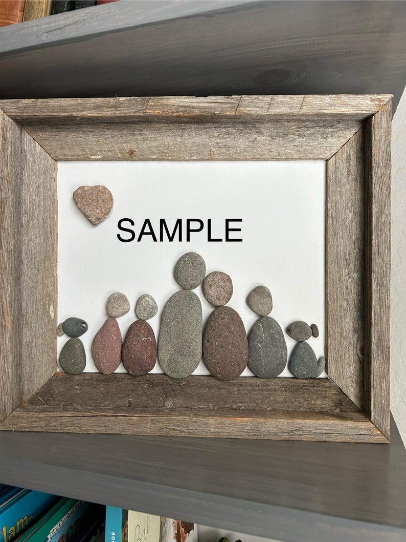 Made to Order! Custom Pebble Art Family *personalized Rock Family* Kids and Pets - Etsy