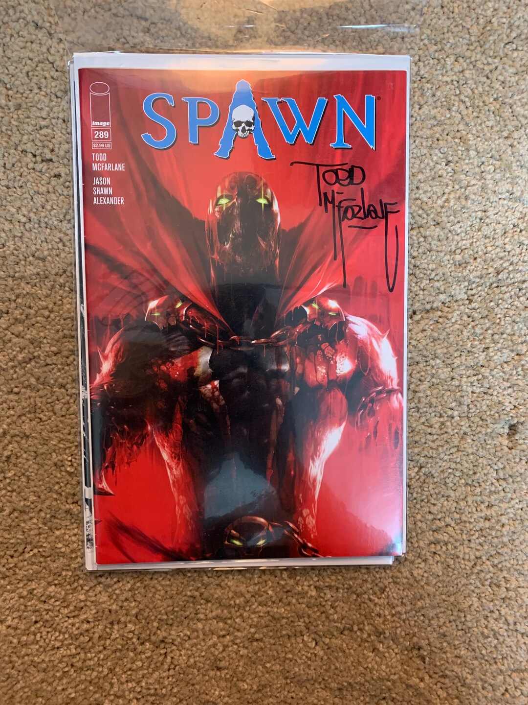 Spawn #289 Todd Mcfarlane Signed Comic Book - Etsy