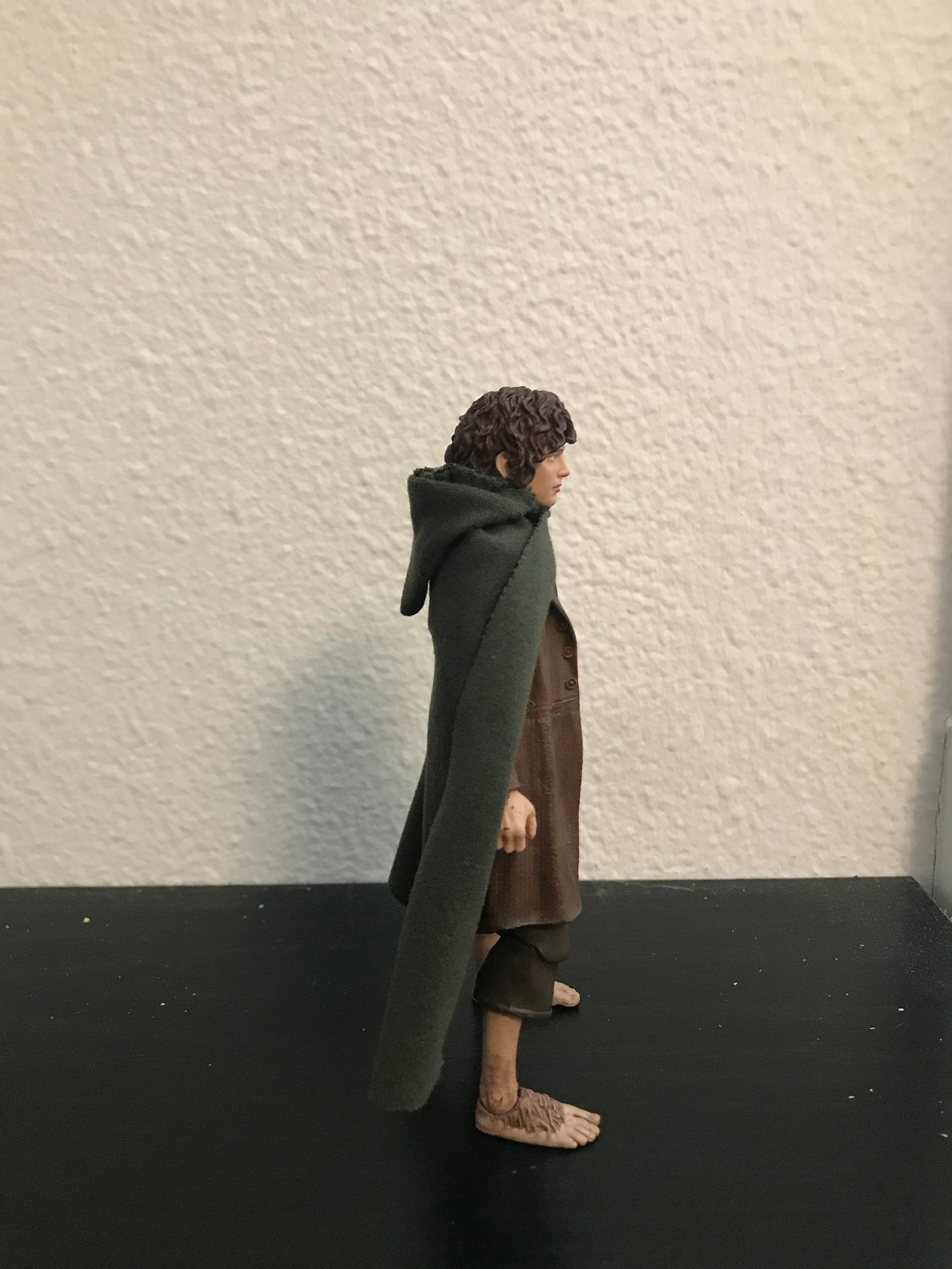 1/12 Scale Accessories 1/12 Scale Black Hooded Cloak For 6" Action ...