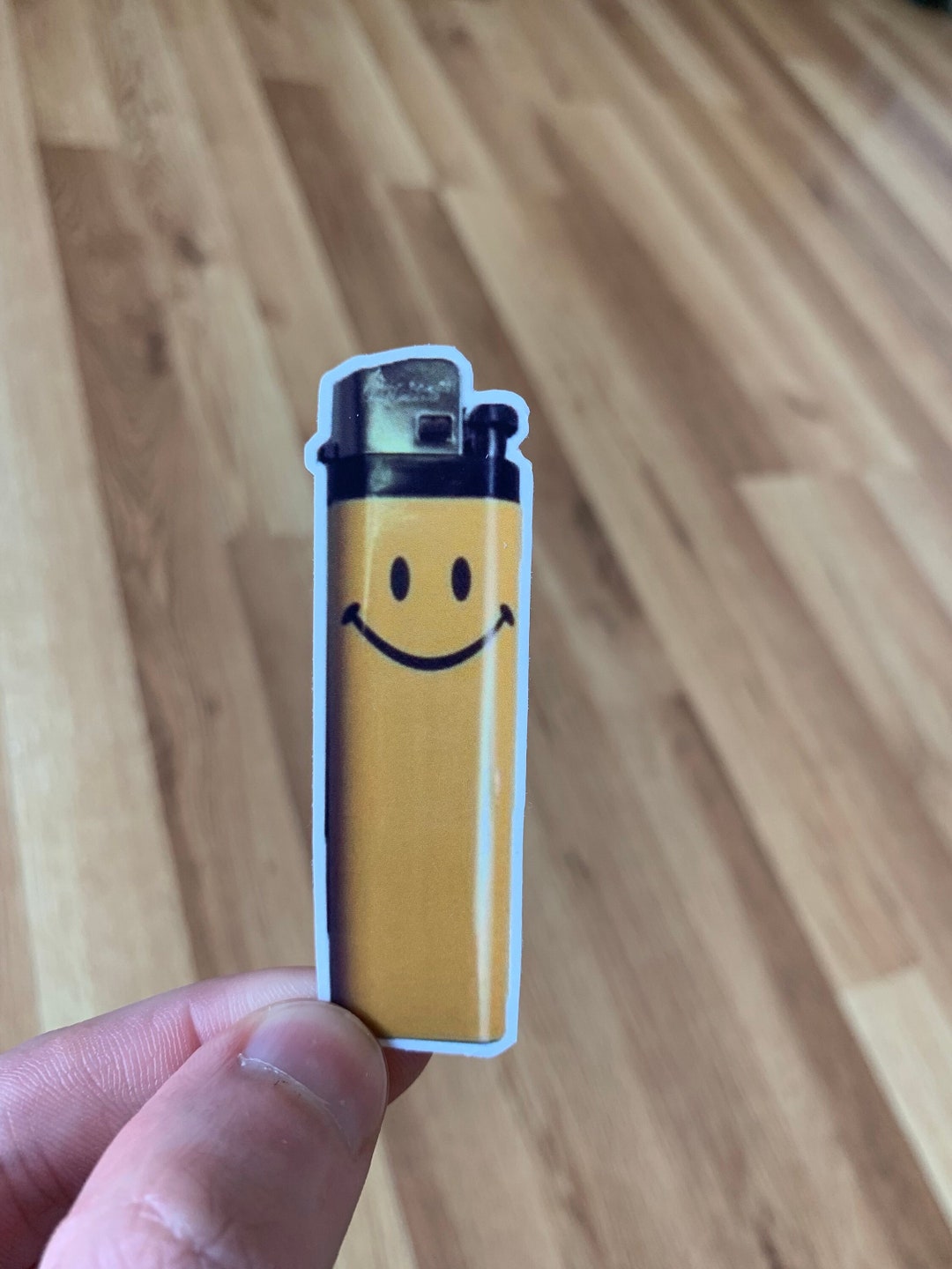 Smiley Face Lighter Sticker Grunge 90s - Etsy