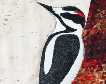 Pileated Woodpecker Bird Applique Quilt Pattern Digital Download - Etsy