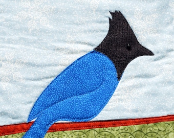 Blue Jay Bird Applique Quilt Pattern PDF Digital Download | Etsy
