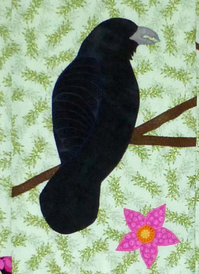 Raven Bird Quilt Pattern Digital Download | Etsy