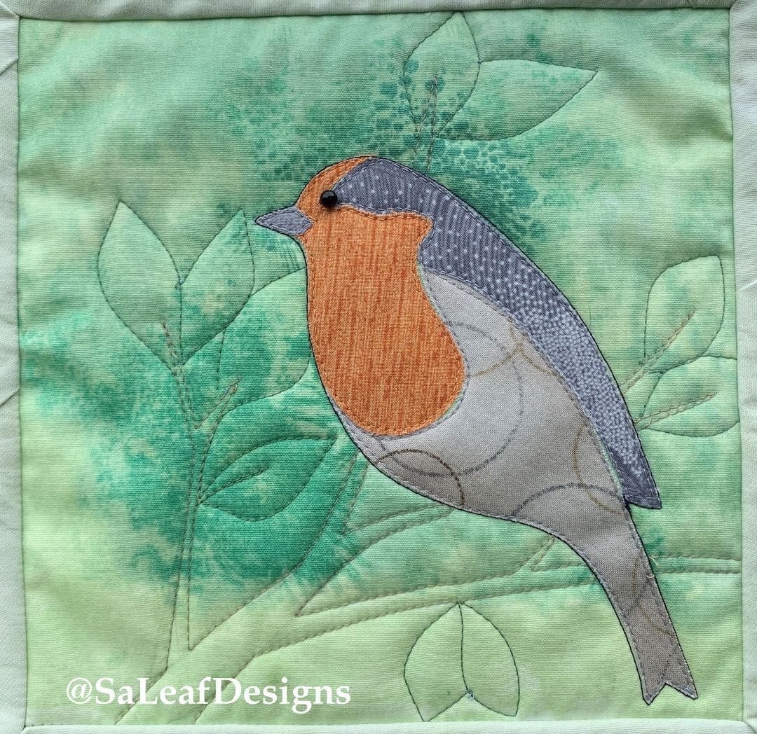 European Robin Bird Applique Quilt Pattern Digital Download - Etsy