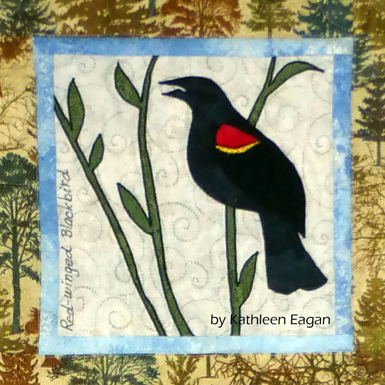 Red-winged Blackbird Quilt Pattern PDF Download | Etsy