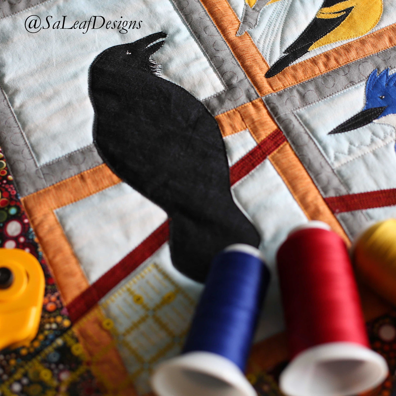 Raven Bird Quilt Pattern Digital Download | Etsy