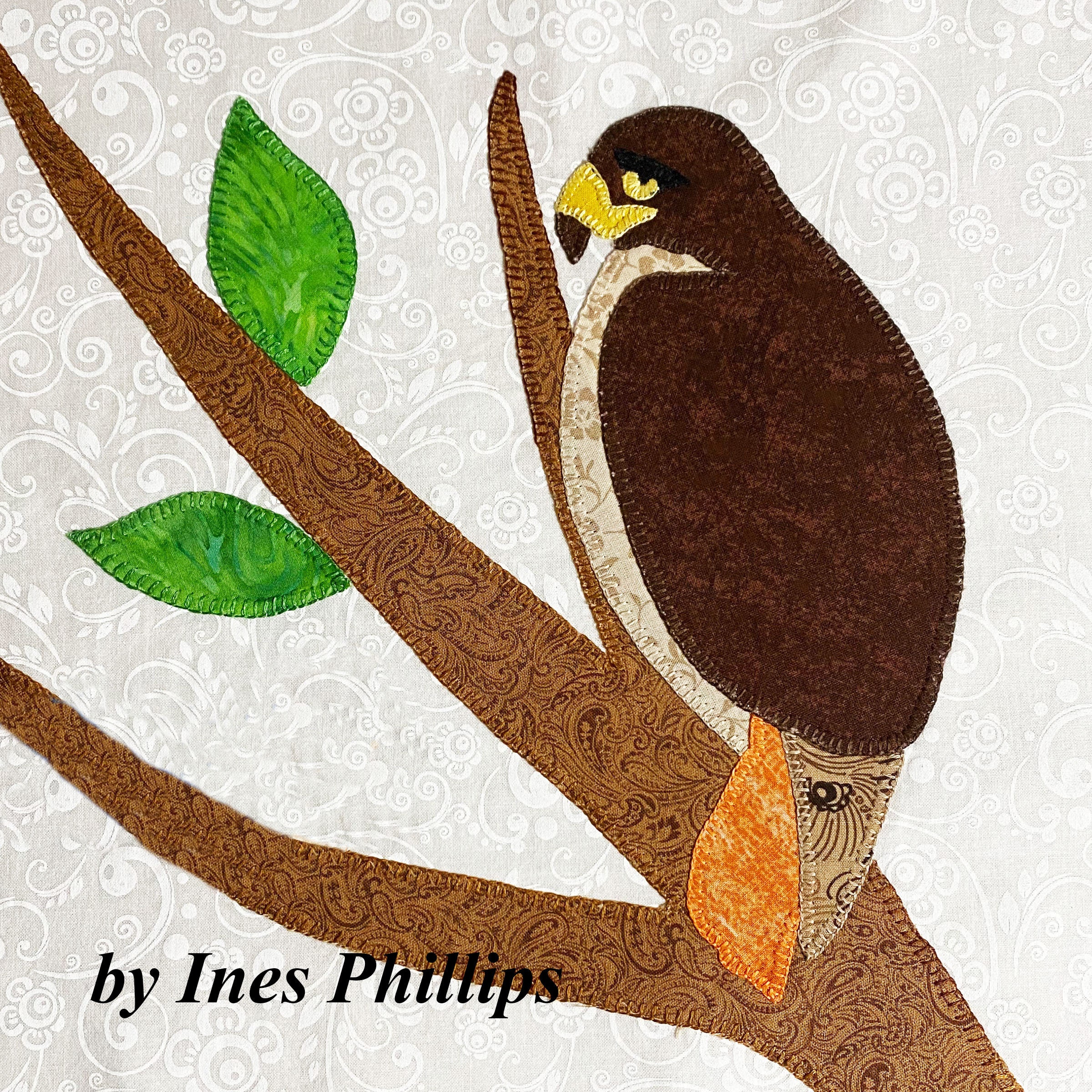 Red-tailed Hawk Bird Applique Quilt Pattern PDF Download - Etsy