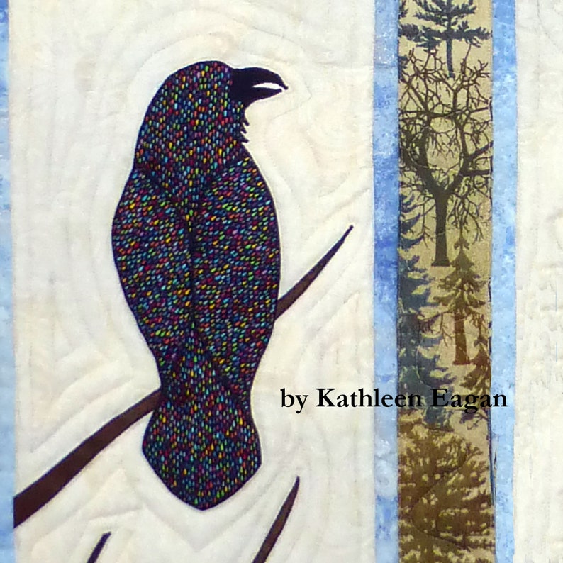 Raven Bird Quilt Pattern Digital Download - Etsy