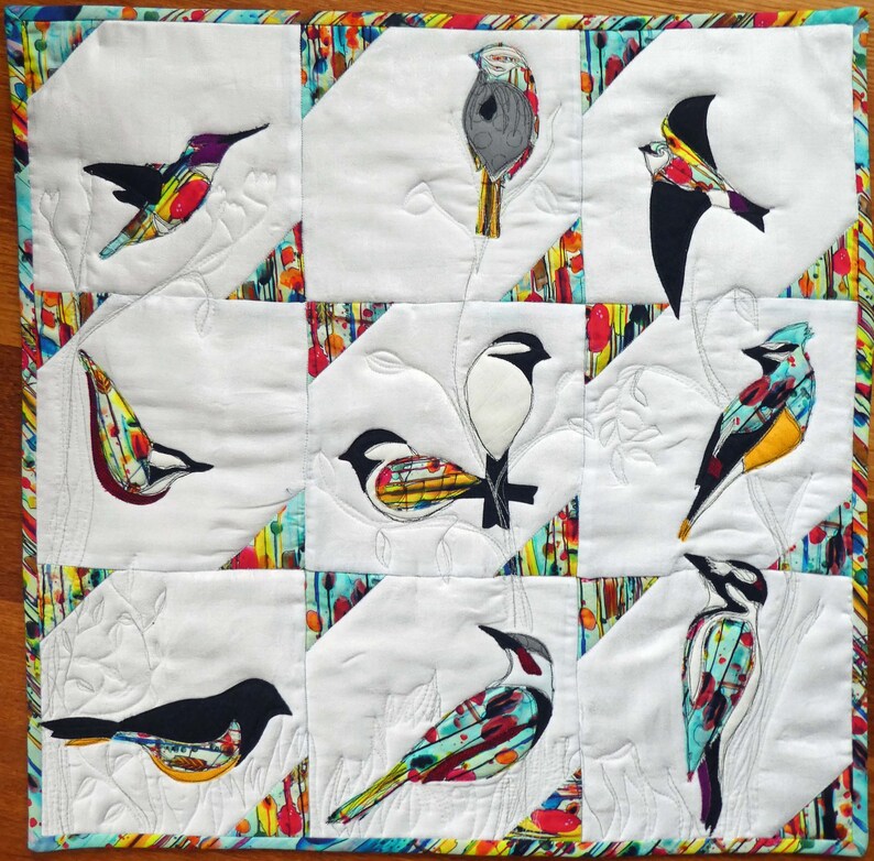 Chickadee Bird Applique Quilt Pattern Digital Download | Etsy