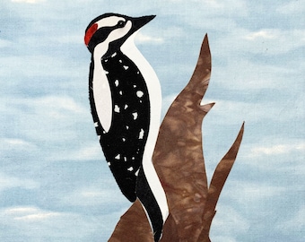 Pileated Woodpecker Bird Applique Quilt Pattern Digital Download - Etsy